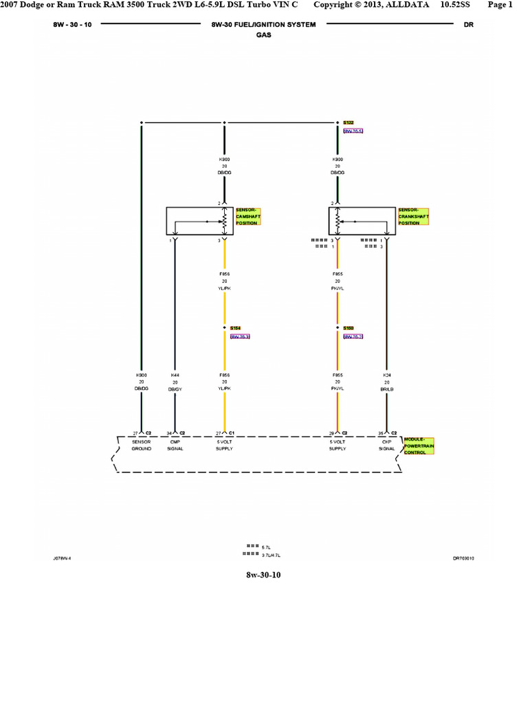 Diagrama Sensor CKP CMP | PDF