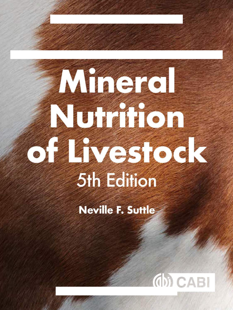 Mineral Nutrition in Livestock Guide | PDF | Chemical Compounds | Materials