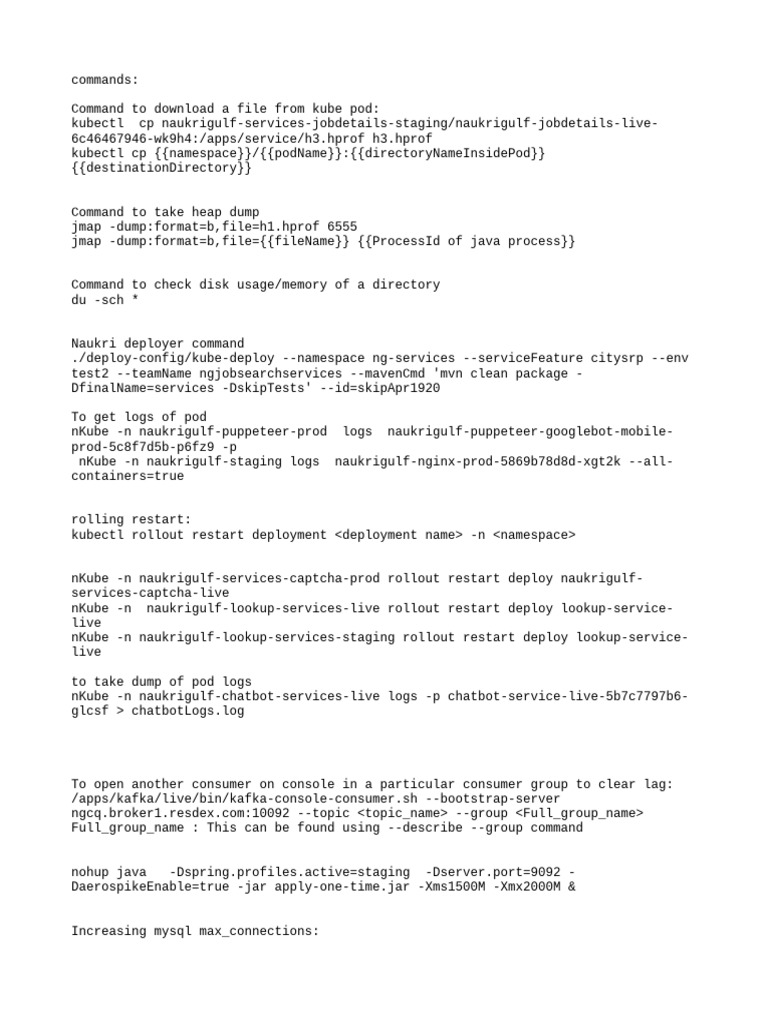 Commands | PDF