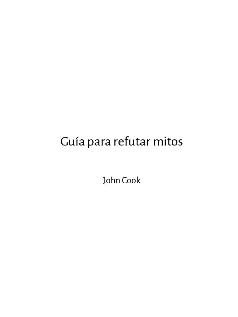 Guia para Refutar Mitos | PDF | Información | Conceptos psicologicos