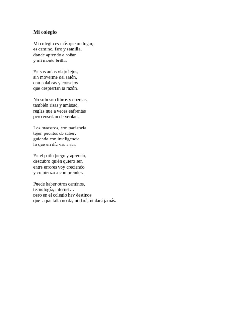 Segundo Poema | PDF