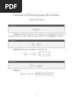 M It Integration Bee 2023 | PDF