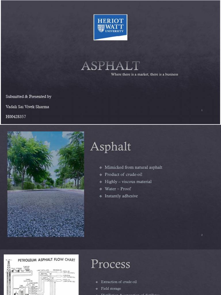 B41SP - Assignment 1 - Presentation - Asphalt | PDF