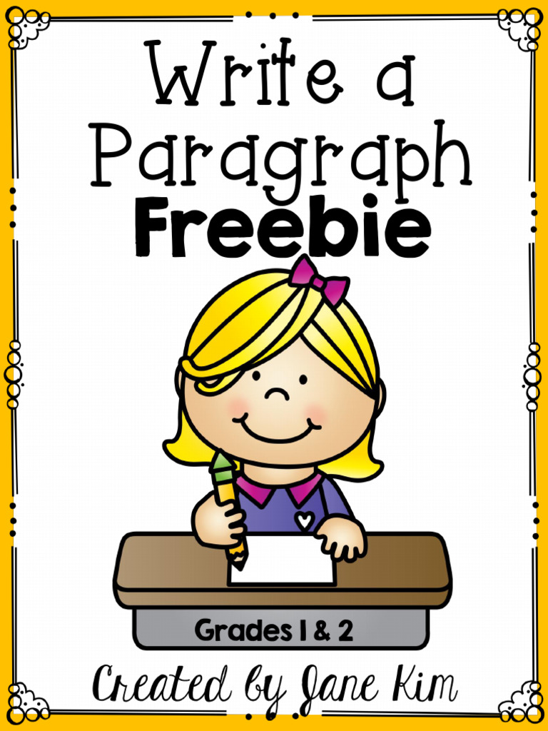 Write A Paragraph: Freebie | PDF