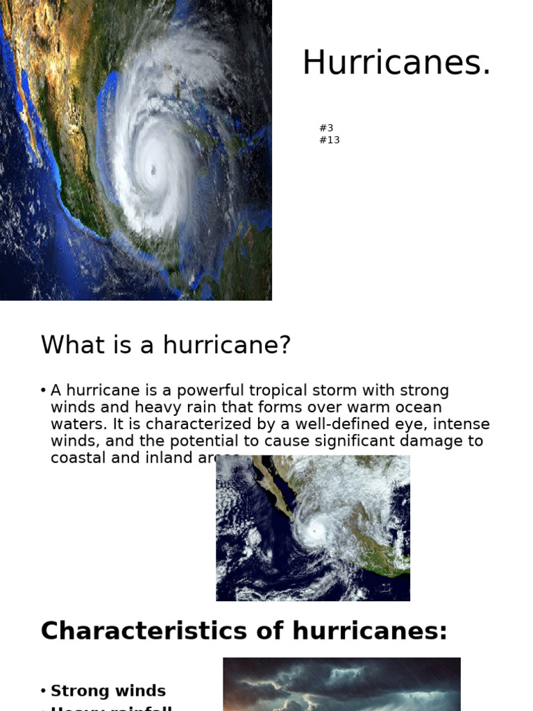 Understanding Hurricanes: Key Features | PDF