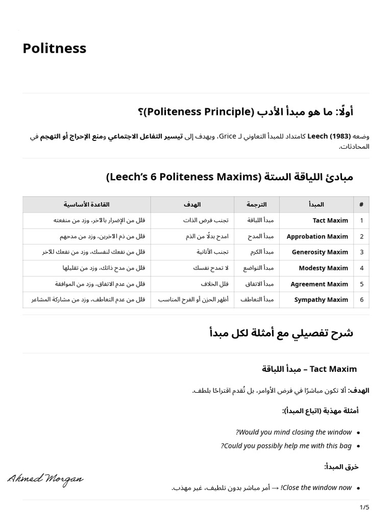 Politness | PDF