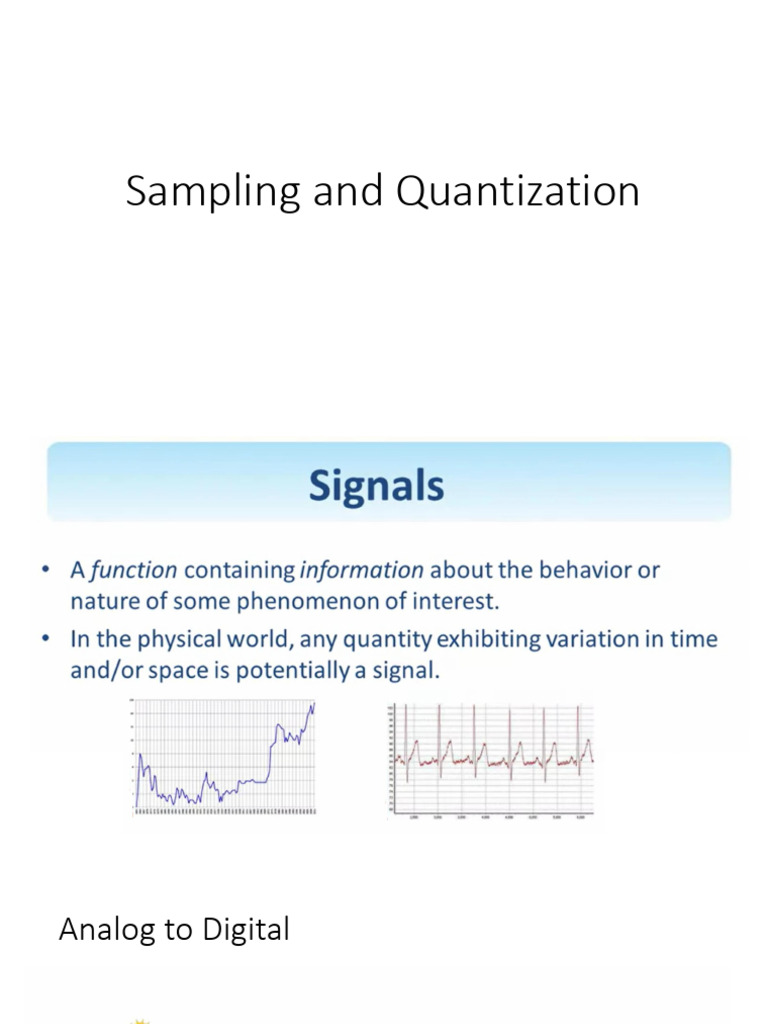 FALLSEM2025-26 VL BCSE407L 00100 TH 2025-07-31 Sampling-And-Quantization | PDF
