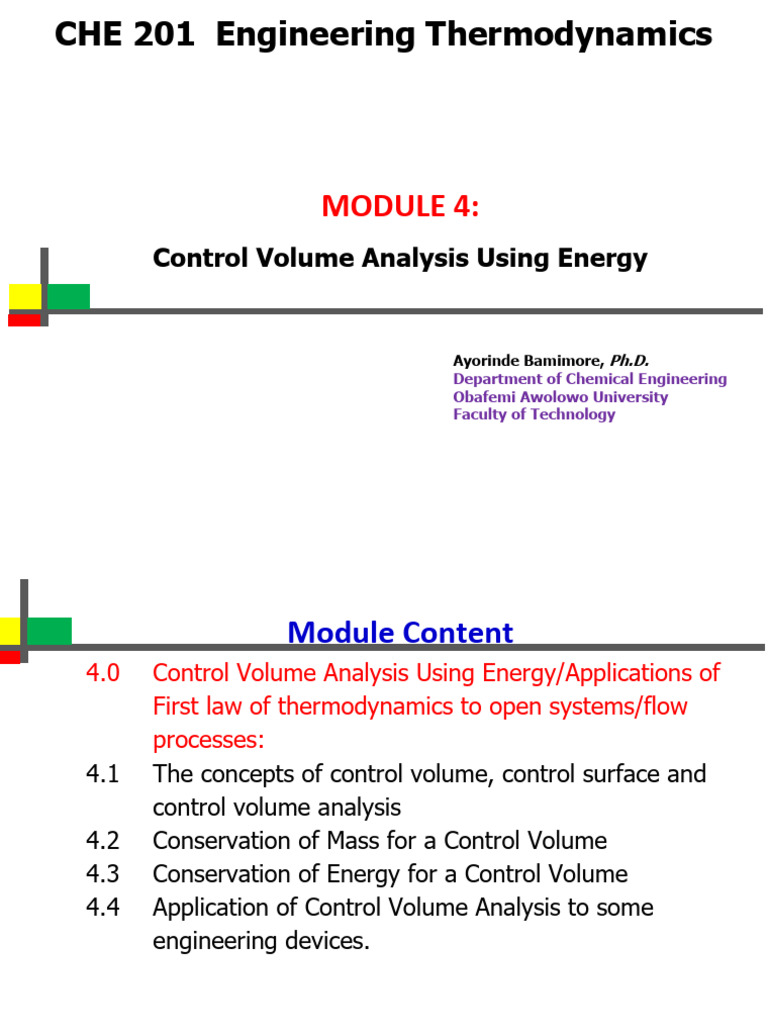 Control Volume Analysis in Thermodynamics | PDF | Heat Exchanger | Nozzle