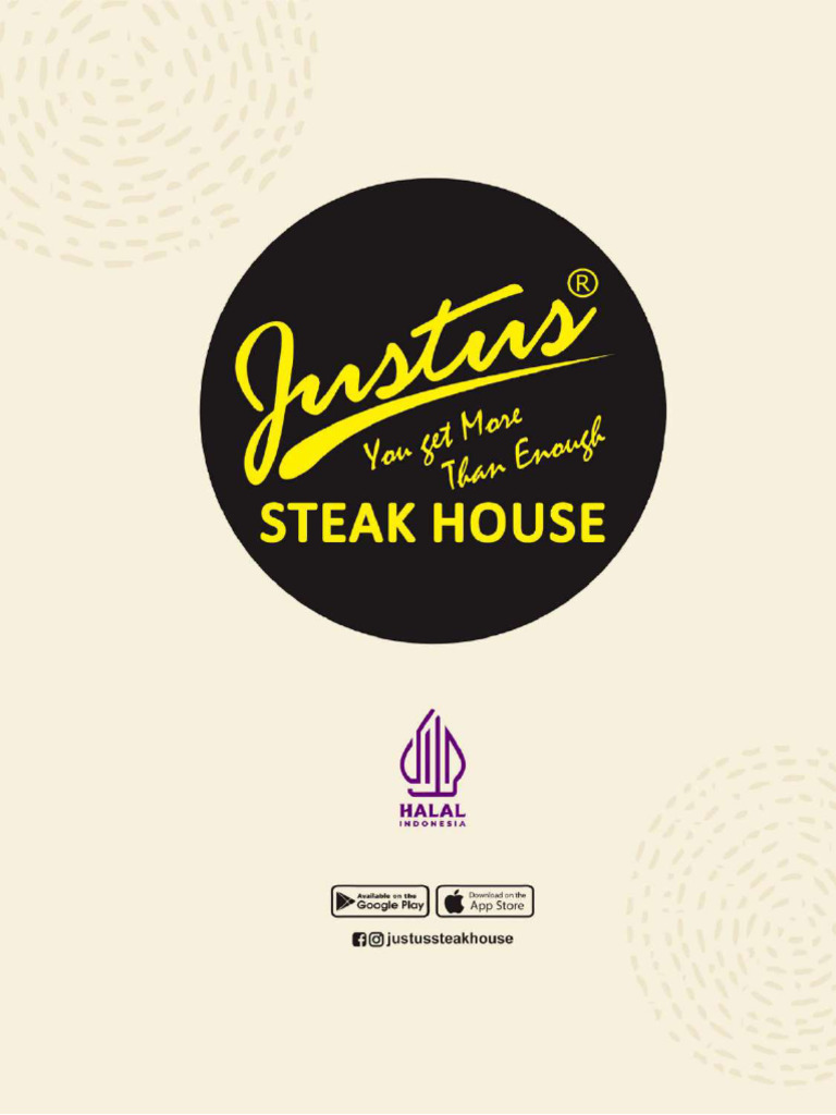 Menu Justus Steak | PDF