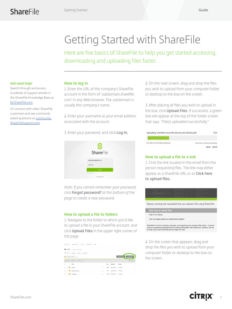 Sharefile 5 Basics | PDF | Citrix Systems | Software