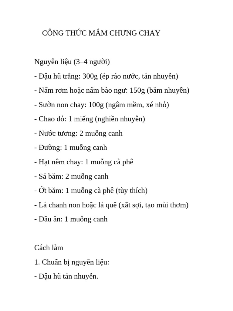 Mam Chung Chay | PDF