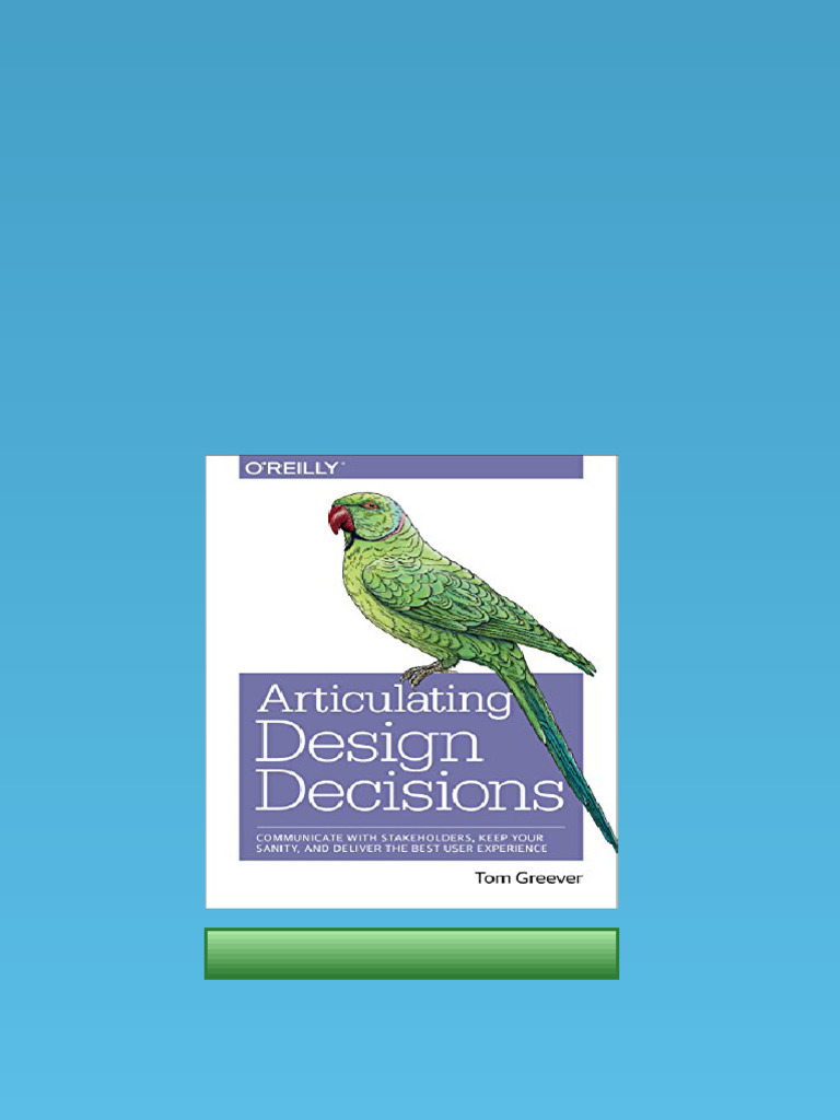 (Ebook) Articulating Design Decisions: Communicate with Stakeholders ...