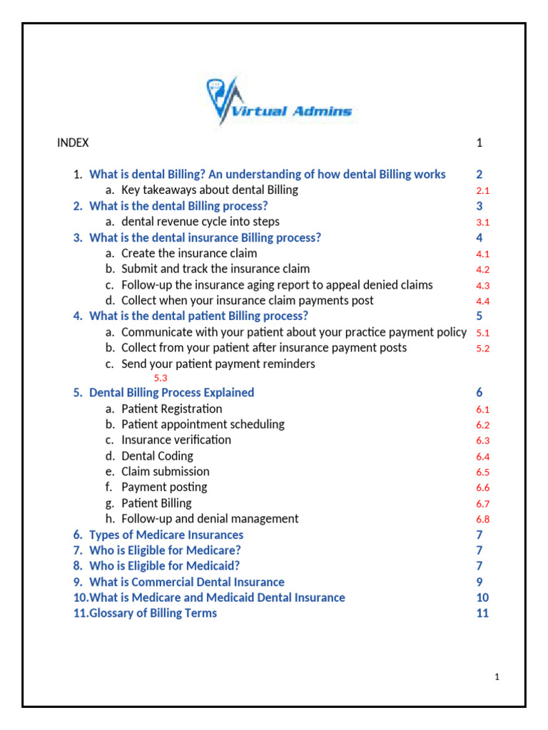 Dental Billing Training - Subject 1 | PDF | Medicare (United States ...