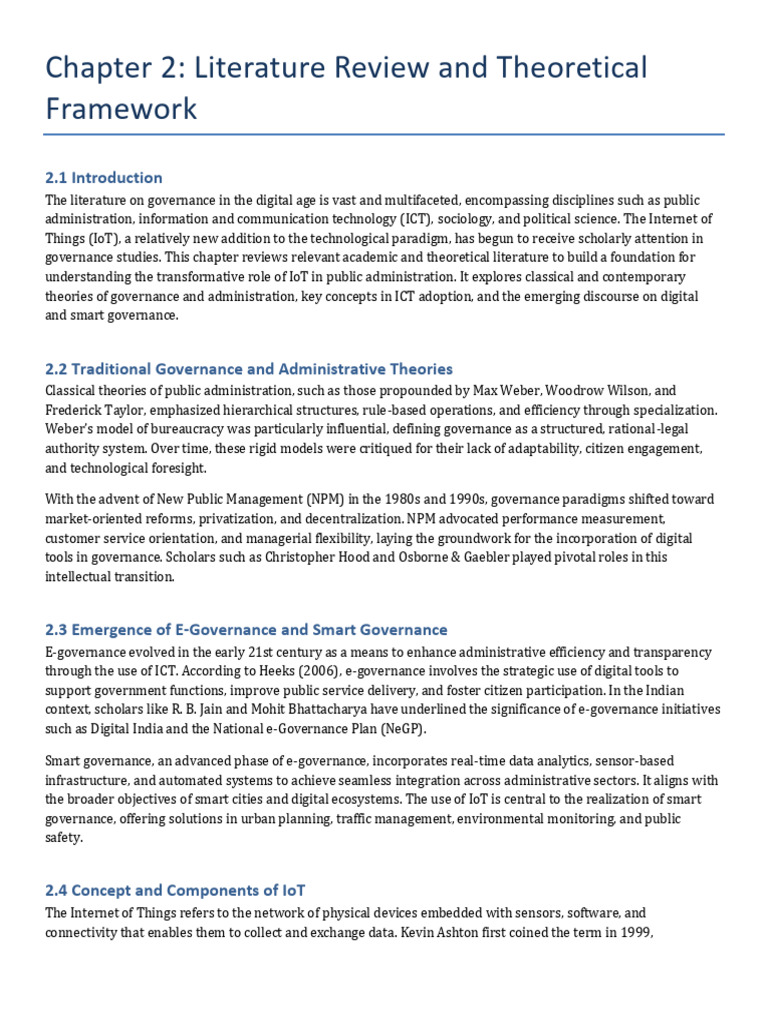 Chapter 2 Literature Review IoT Governance | PDF | Internet Of Things ...