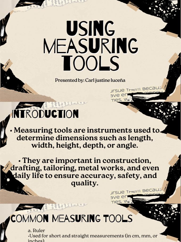 Measuring Tools by Carl | PDF