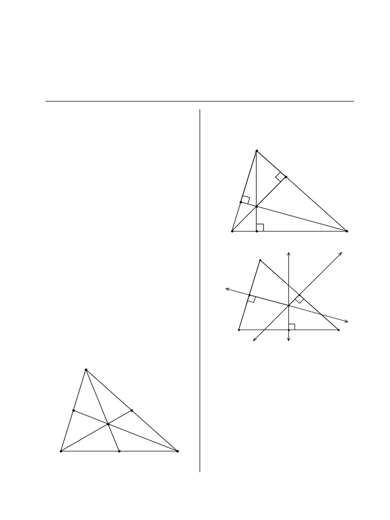 Nine-Point Circle and Euler Line Insights | PDF | Triangle | Circle