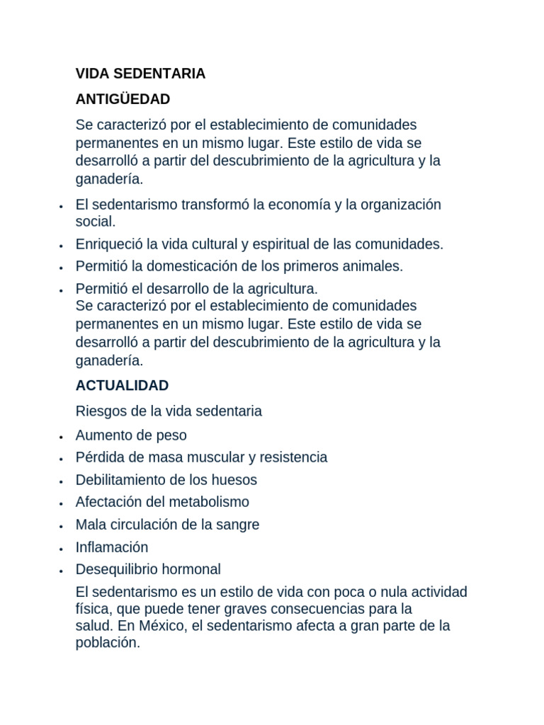 Vida Sedentaria Chi | PDF