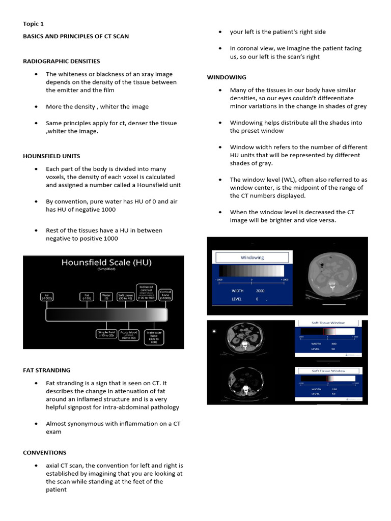 CT Topic 1 3 | PDF | Ct Scan | Imaging