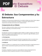 Estructura y elementos de un debate | PDF