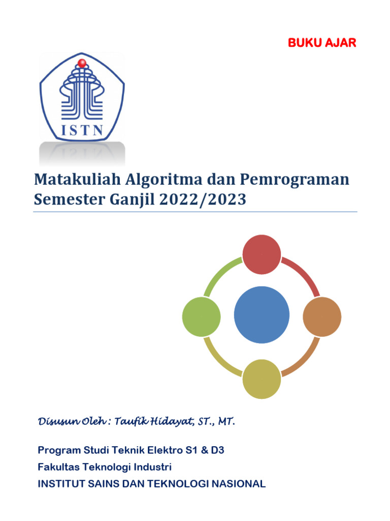 Bahan Ajar Algoritma Dan Pemrograman | PDF