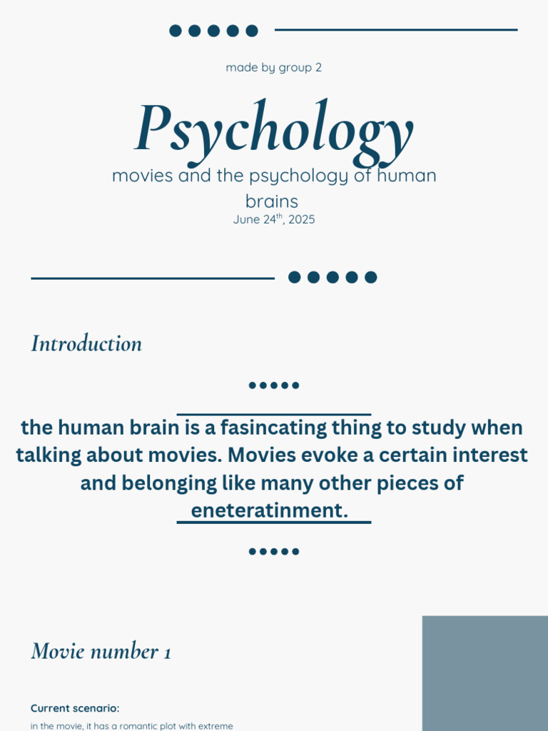 Psychology of Movie Emotions | PDF