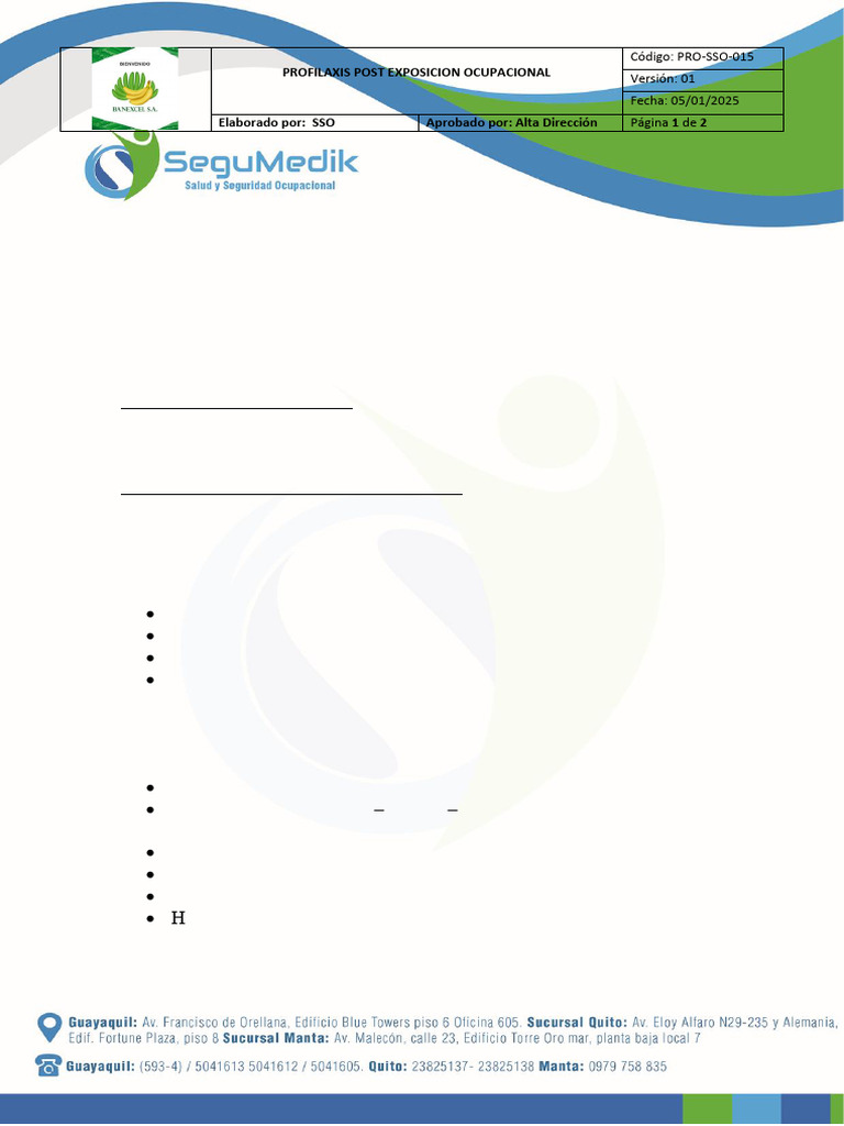 Profilaxis Postexposicion Vih Banexcel | PDF | VIH | Hepatitis B