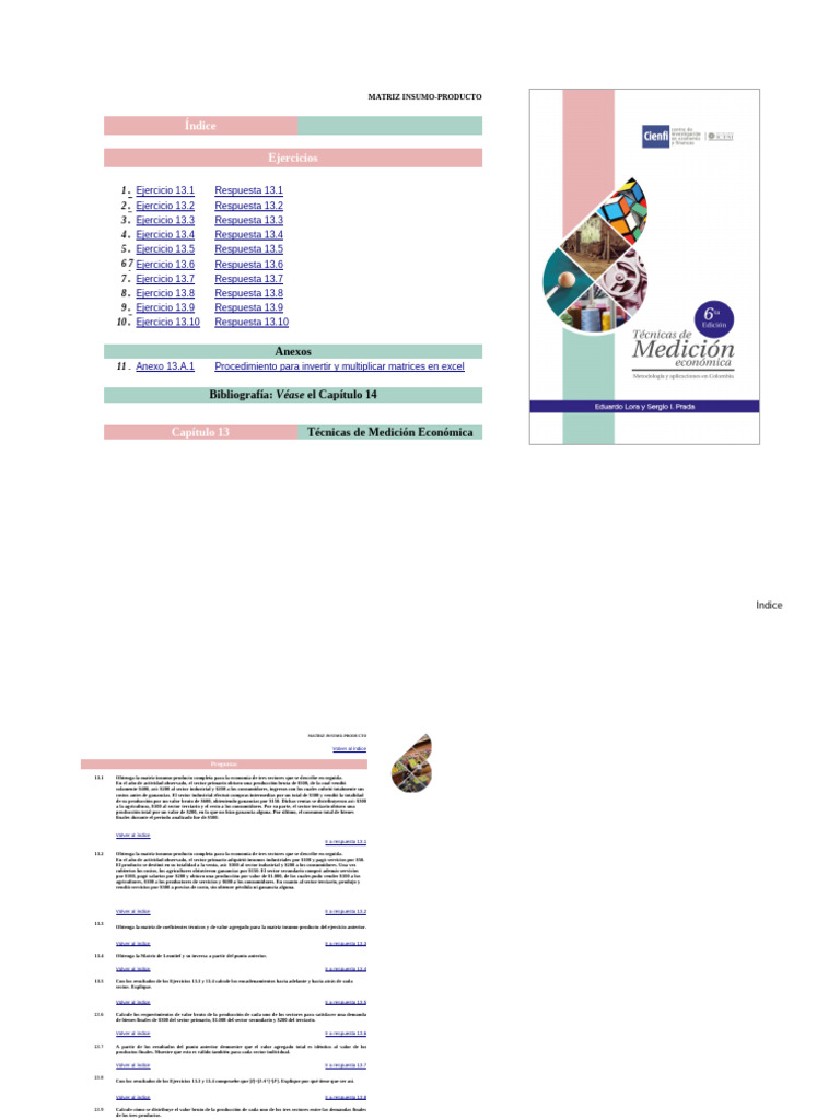 Matriz Insumo-Producto: Ejercicios y Análisis | PDF | Matriz ...