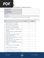 GDS Escala de Depressao Geriatrica | PDF | Depressão