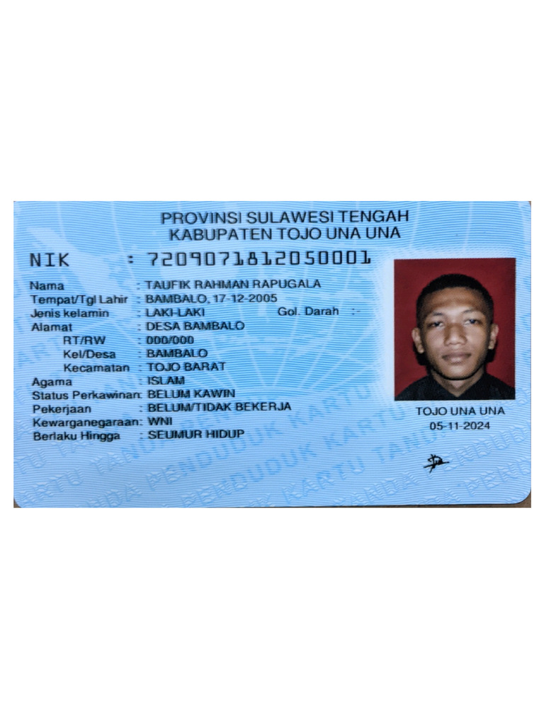 KTP B87-TAUFIK | PDF