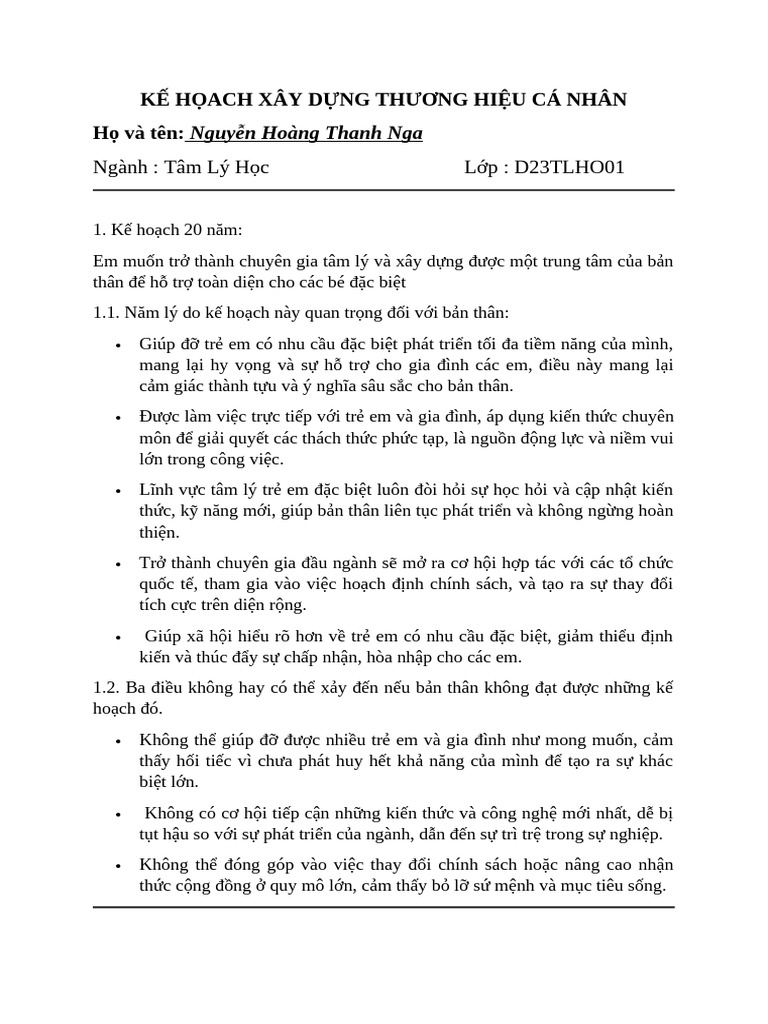 Mẫu Báo Cáo Xd Thcn - Nguyễn Hoàng Thanh Nga | PDF