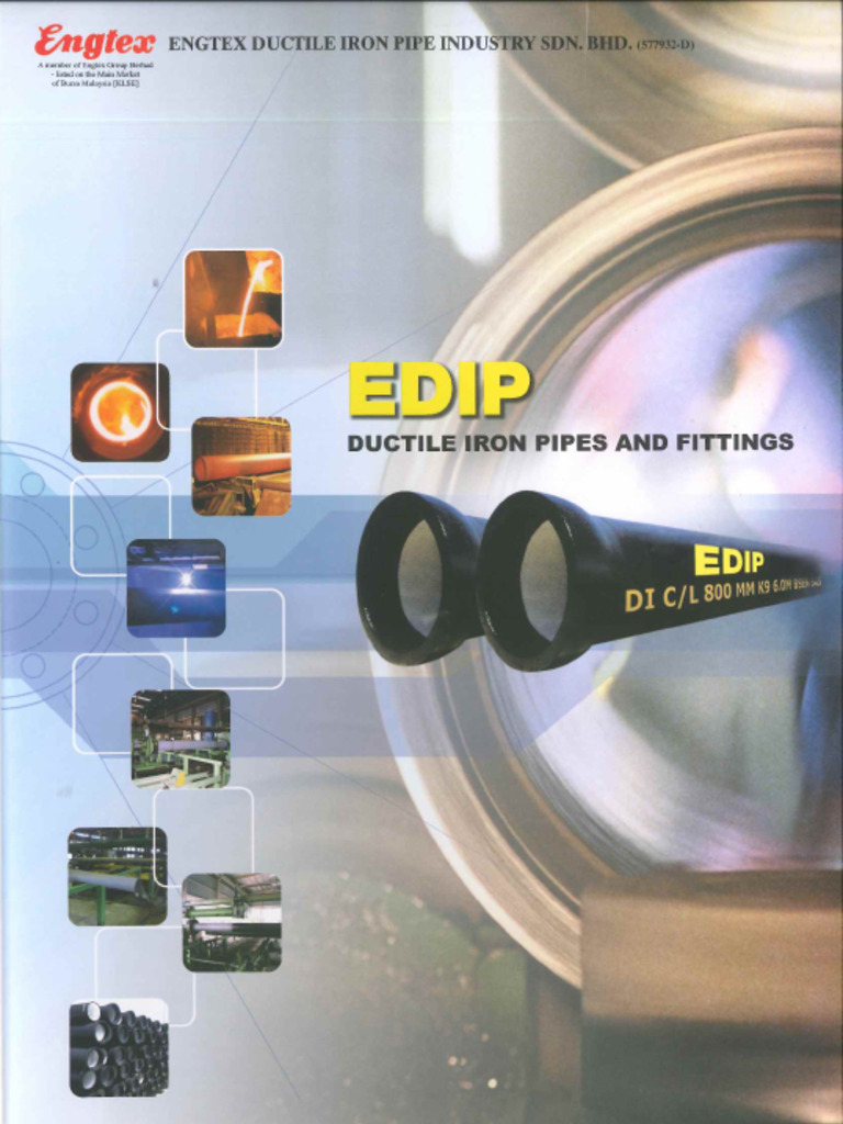 Engtex Ductile Iron Pipe - Edip | PDF
