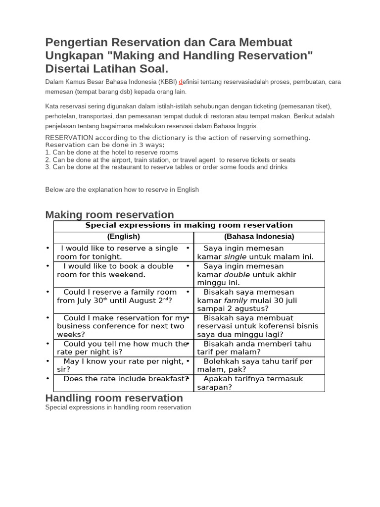 Reservation Kls XII | PDF