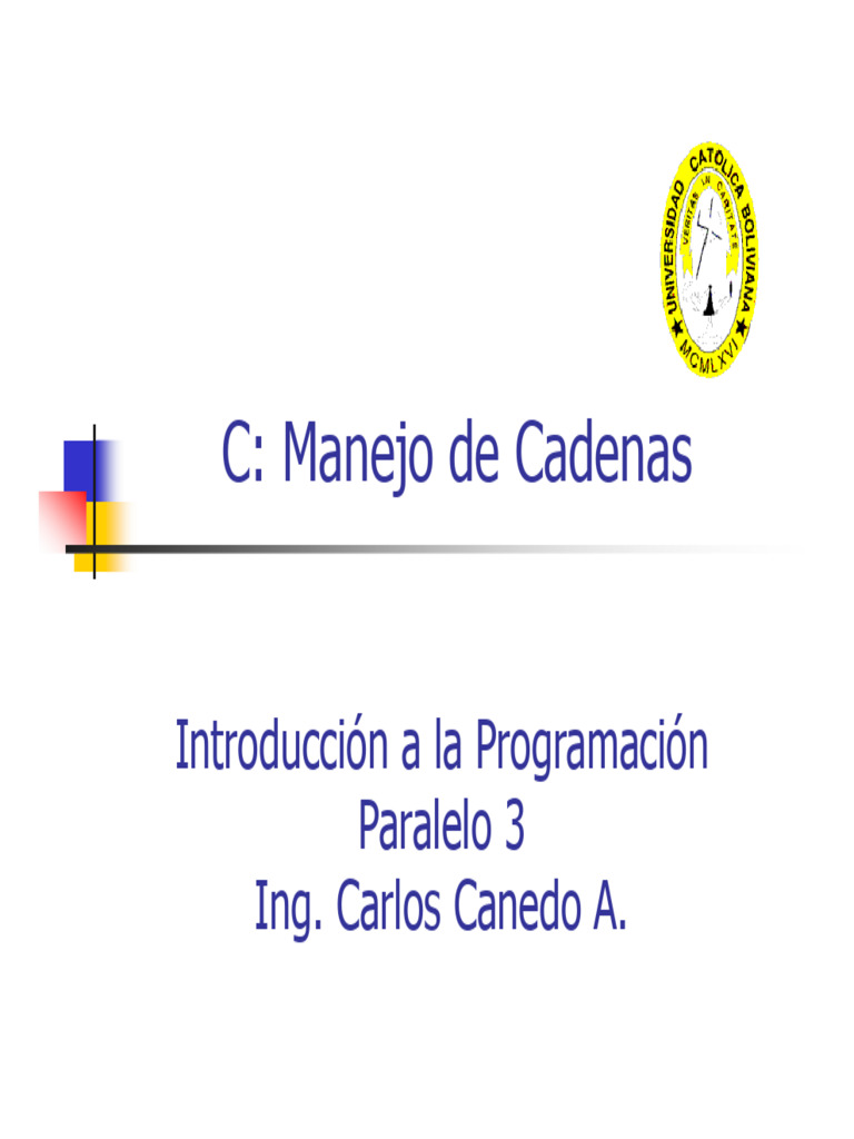 6 Manejo de Cadenas | PDF | Cadena (informática) | C