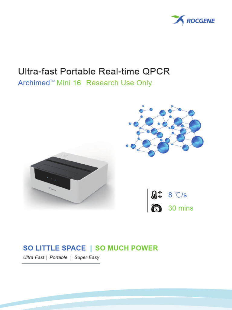 Archimed Mini 16 Brochure - EN - RUO-1 | PDF | Real Time Polymerase ...