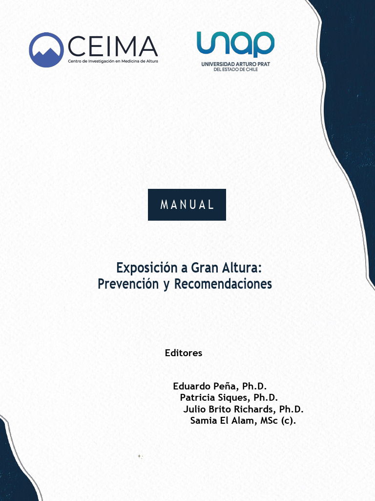 Ceima Manual Exposicion A Gran Altura Prev y Recom | PDF | Enfermedades ...