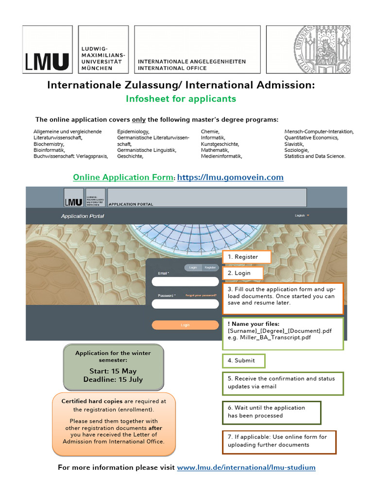 Infosheet Fuer Internationale Studienbewerber | PDF | Chess Theory | Chess