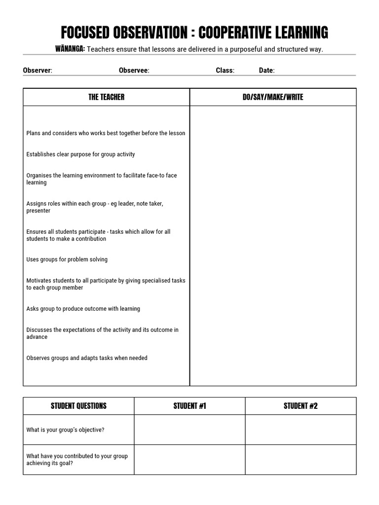 Cooperative Learning - Group Work | PDF