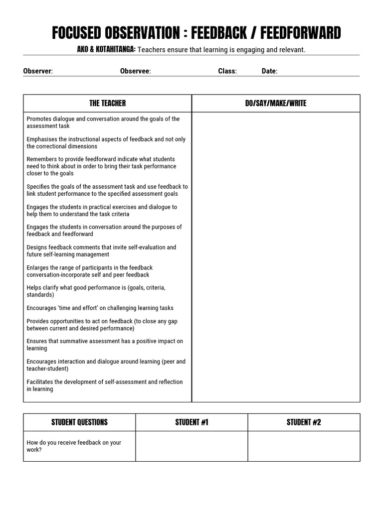 Feedback - Feedforward | PDF