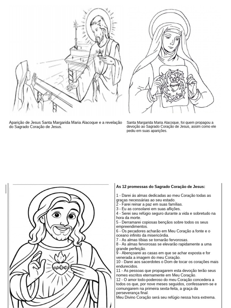 Aparições de Jesus a Santa Margarida | PDF