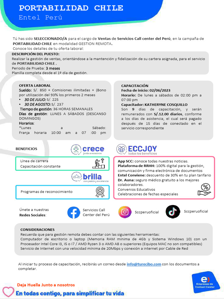 CARTA OFERTA PORTA CHILE - 02 - 06 - Compressed | PDF | Microprocesador | Informática