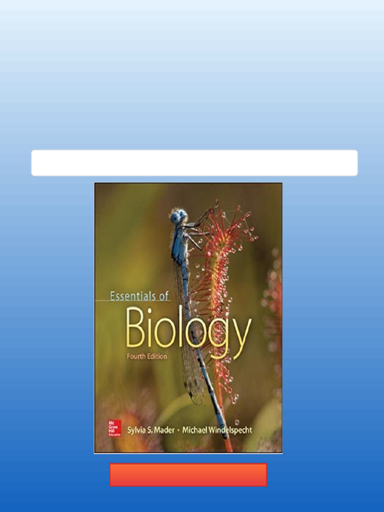 (Ebook PDF) Essentials of Biology 4th Edition by Sylvia Mader Newest ...