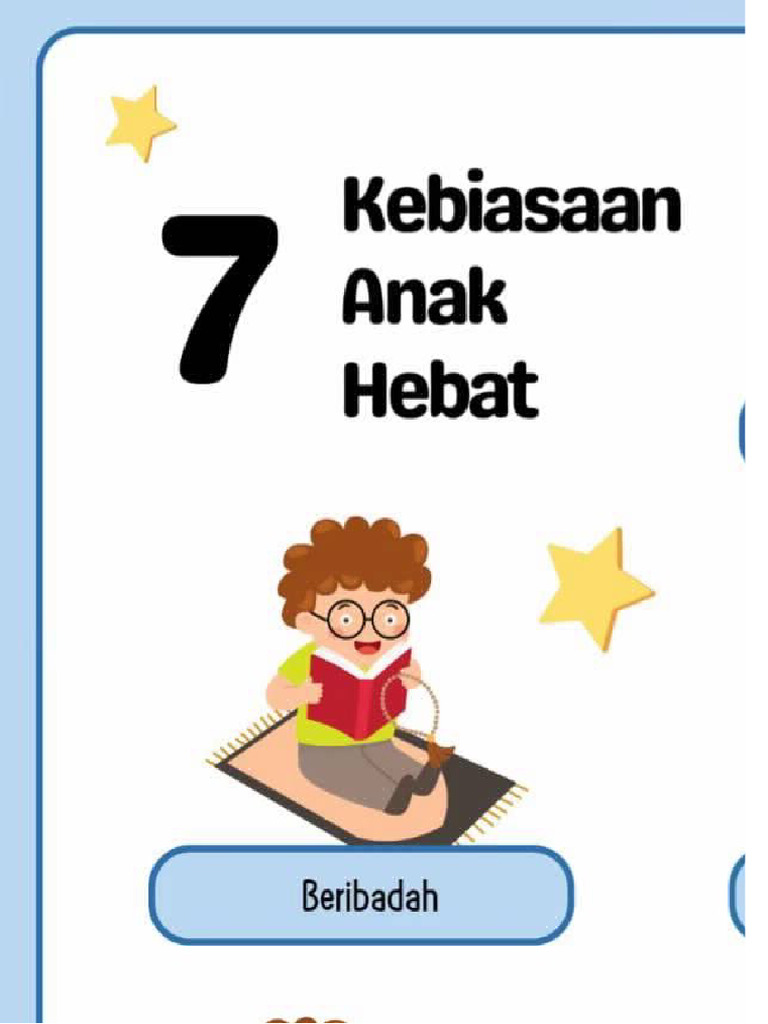 7 Kebiasaan Anak Hebat | PDF