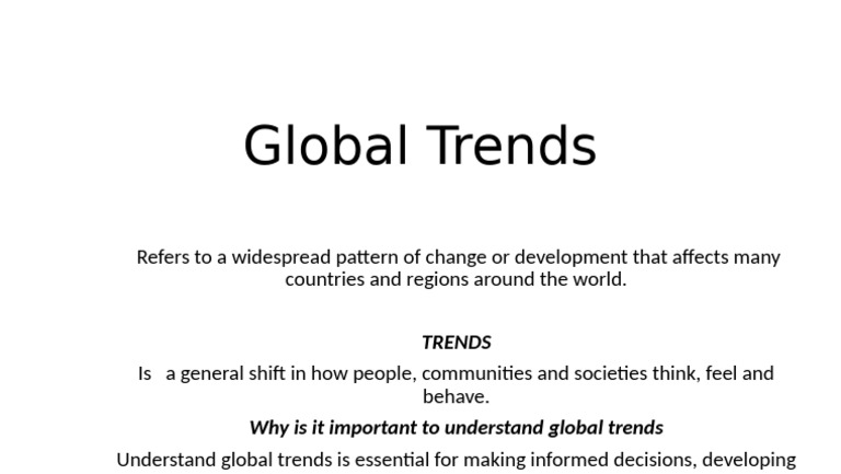 Global Trends | PDF
