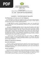 CHAPTER 1 History of Food Service | PDF | Restaurants | Foodservice