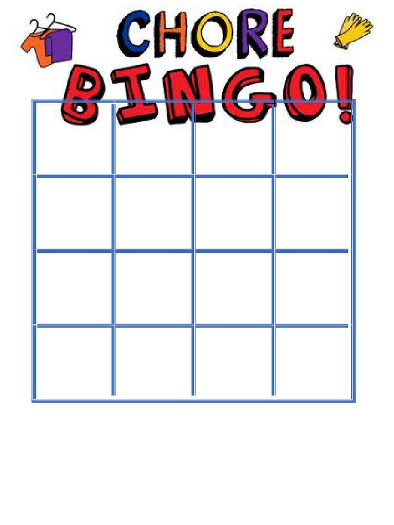 Chore Bingo | PDF