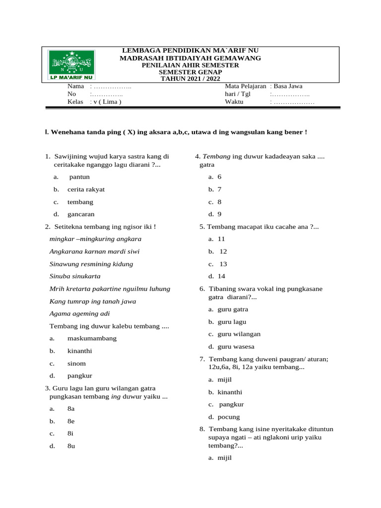 BHS Jawa KLS 5 | PDF