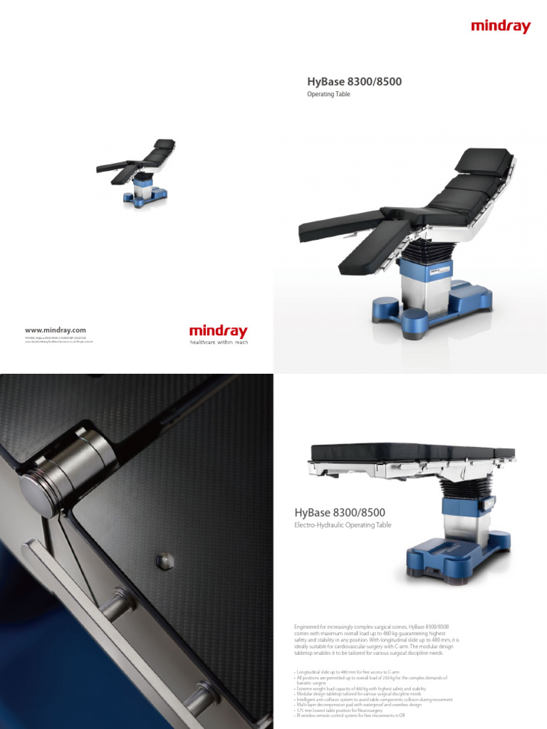 MINDRAY HyBase 8300 8500 Brochure | PDF | Surgery | Neurosurgery