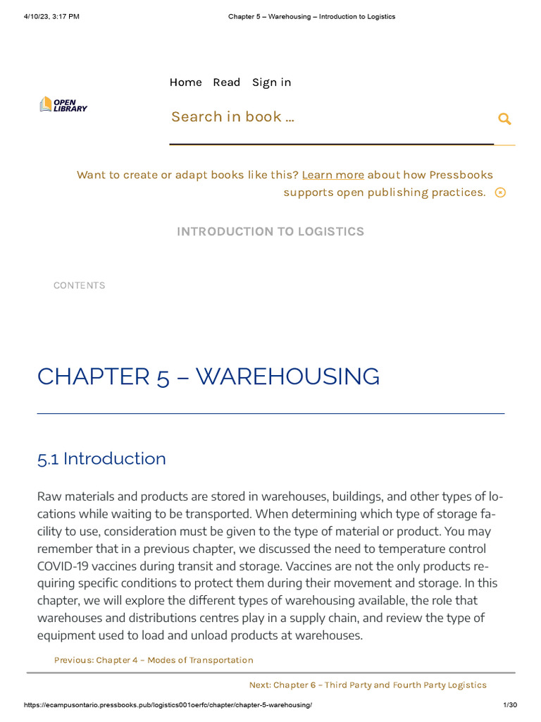 Introduction to Warehousing Concepts | PDF | Warehouse | Logistics