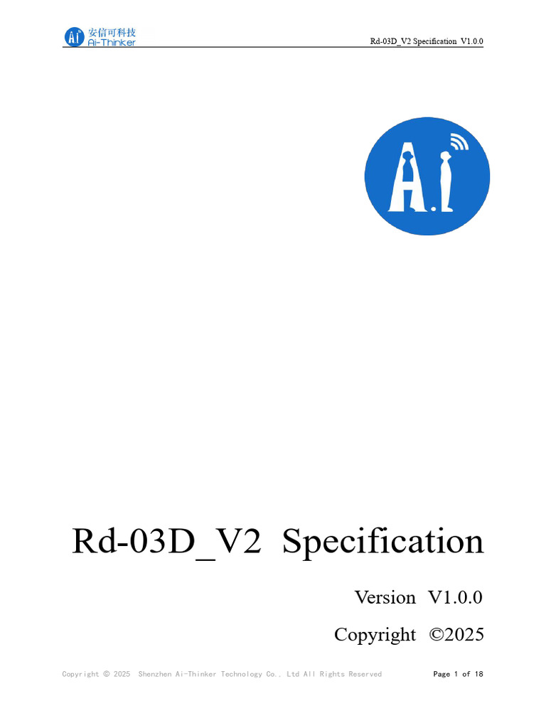 Rd-03D V2 Radar Module Specification | PDF | Radar | Telecommunications