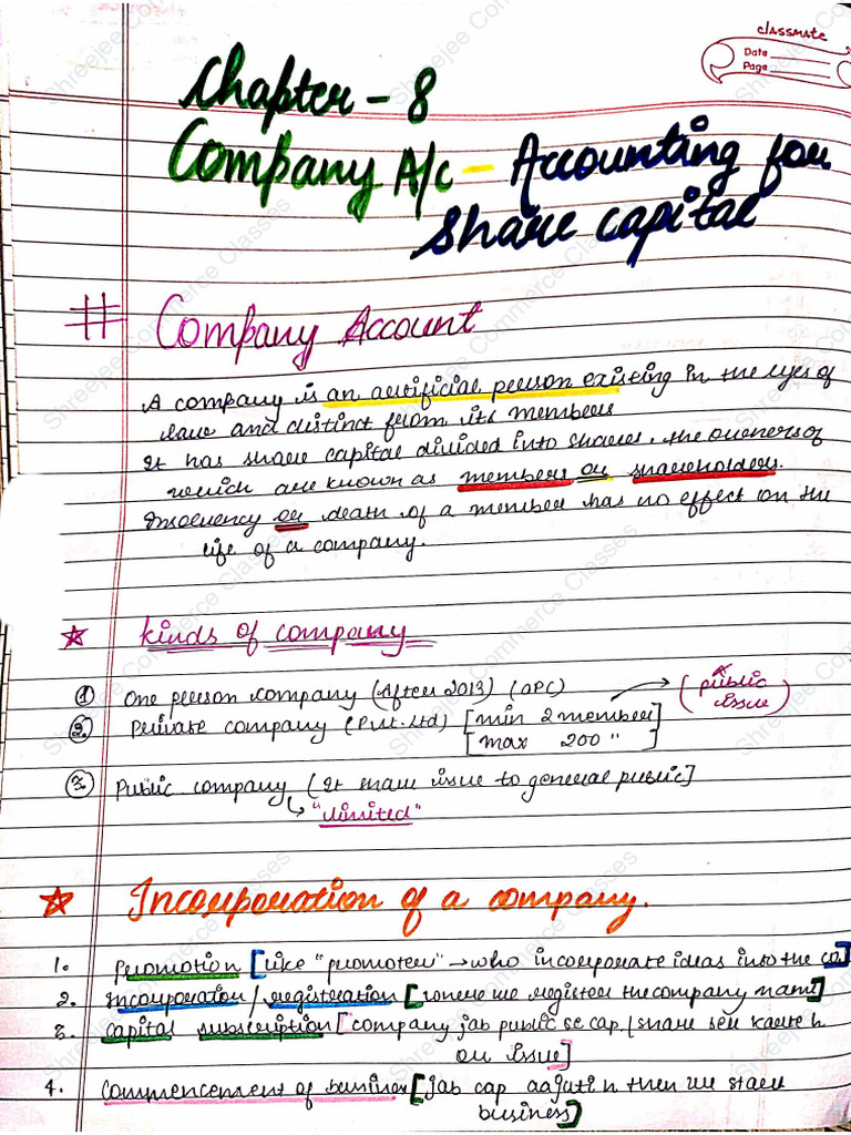 Shares Notes | PDF